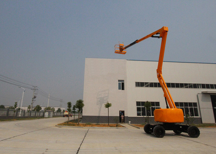 2 Wheel Drive Hydraulic Boom Lift 19.7M Working Height 360° continuous ...