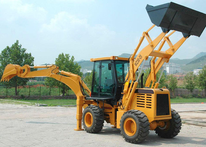 360° Rotating Damping Seat Tractor Backhoe Loader for Municipal ...