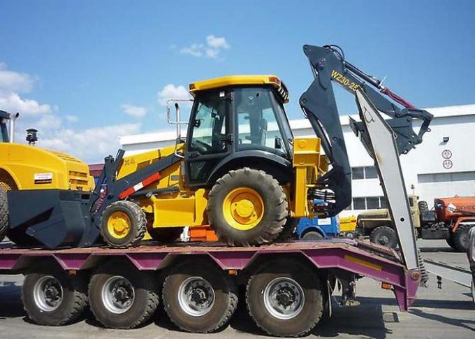 Cummins Diesel Engine Construction Backhoe , 1.0m3 Loading Capacity ...