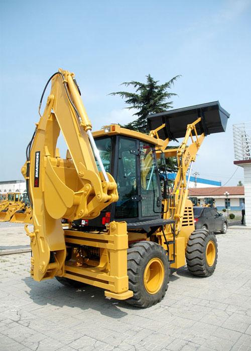 360° Rotating Damping Seat Tractor Backhoe Loader for Municipal ...