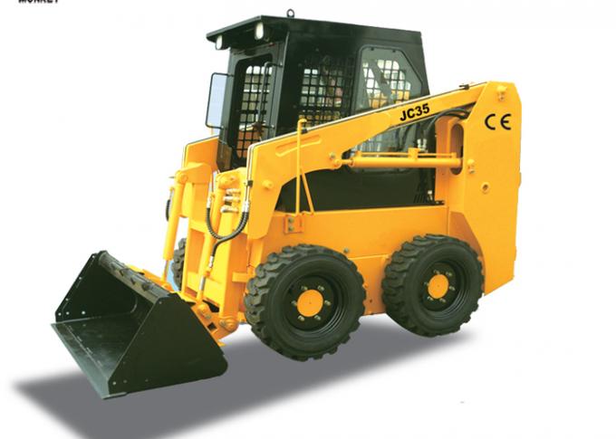 Enclosed Operator Cab Skid Steer for Rent , 4 in 1 bucket Skid Steer ...