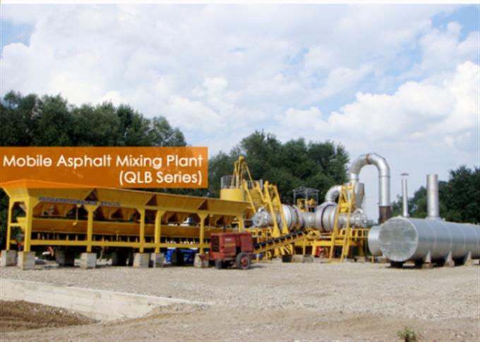Mobile 1.2CBM Feeder Hopper Capacity Hot Asphalt Batch Plants 80TPH ...